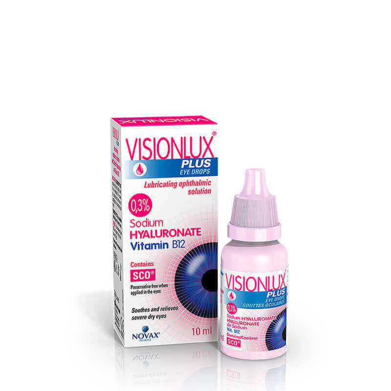 VisionLux Plus Eye Drops 10ml for eye dryness – Alsultan Pharmacy