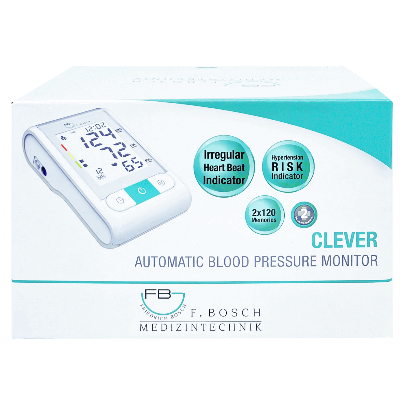 F.Bosch Upper Arm Blood Pressure Monitor (Automatic) for personal care ...