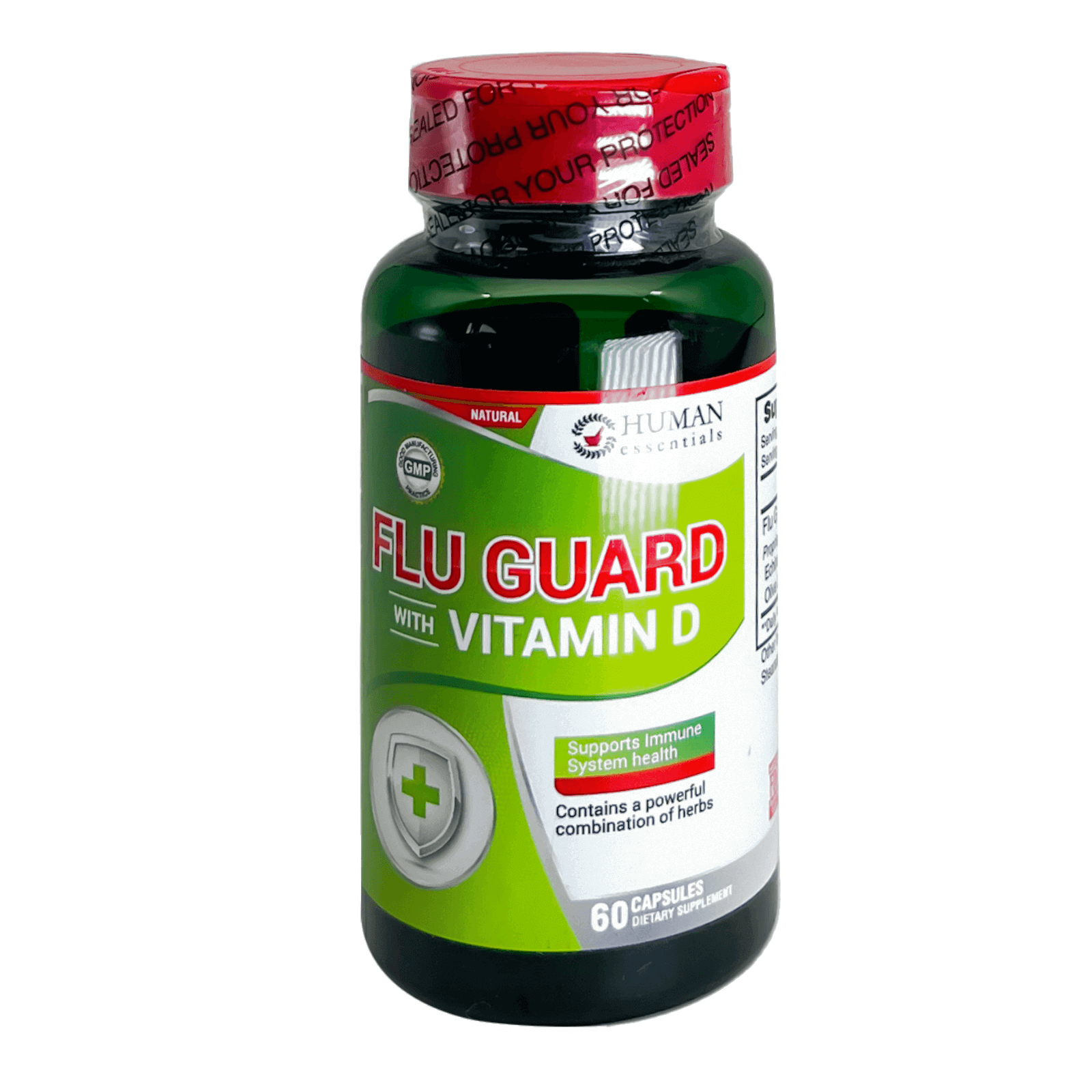 Human Essentials Flu Guard with Vitamin D Caps 60's – Alsultan Pharmacy