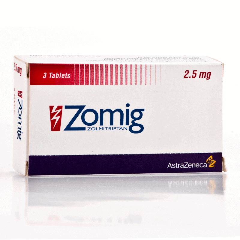Zomig 2.5Mg 3 Tablets for Migraine – Alsultan Pharmacy