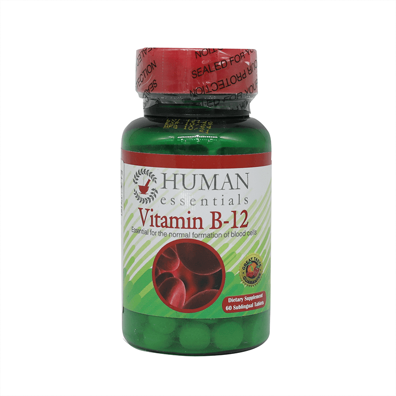 Human Essentials Vitamin B-12 2000 mcg Sublingual Tabs 60'S – Alsultan ...