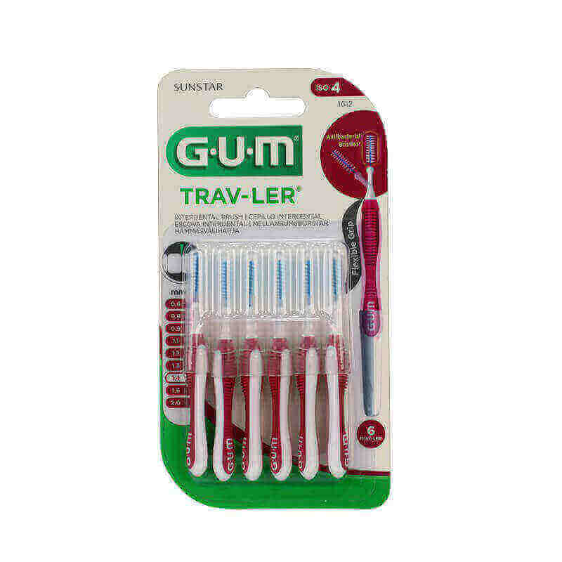 Butler Gum Trav-Ler Interdental Brush 1.4 mm 6 Pcs – Alsultan Pharmacy