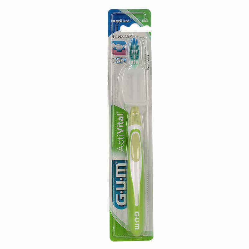 Butler Gum Activital Compact Toothbrush Medium 1 Pc – Alsultan Pharmacy