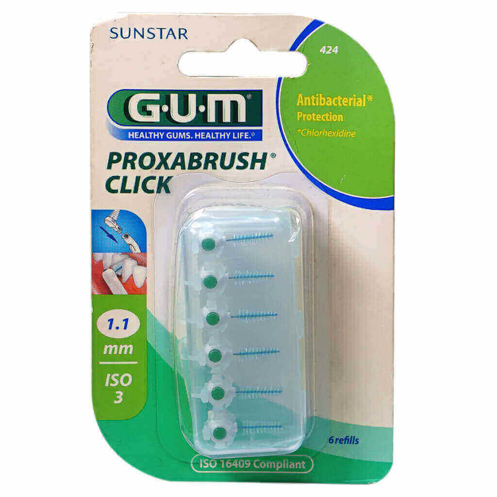 Butler Gum Proxabrush Click Interdental Refill 1.1 mm 6 Pcs – Alsultan ...