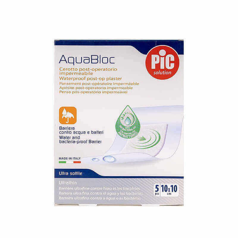 Pic Aqua Bloc Post Operative Plaster 10*10 cm 5 Pcs – Alsultan Pharmacy