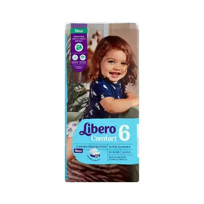 Libero Comfort 6 Junior 13-20 Kg Diapers 44'S For Children – Alsultan ...