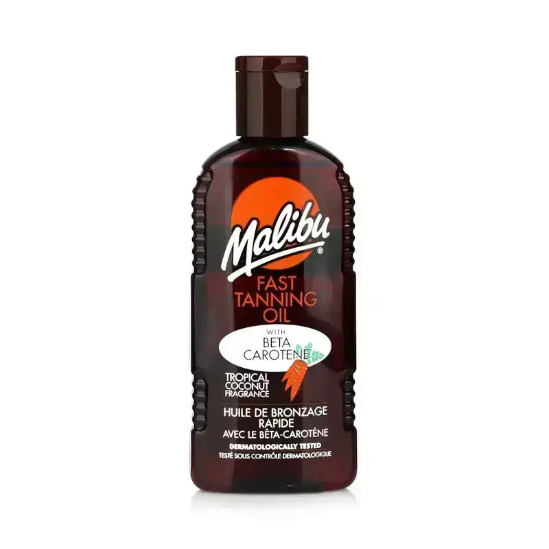Malibu Fast Tanning Oil with Beta Carotene 200 ml – Alsultan Pharmacy