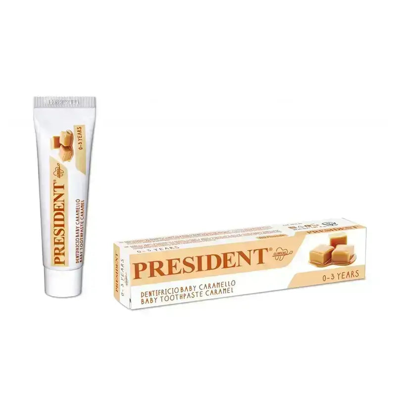 President Baby 0-3 Years Toothpaste Caramel 30 ml – Alsultan Pharmacy