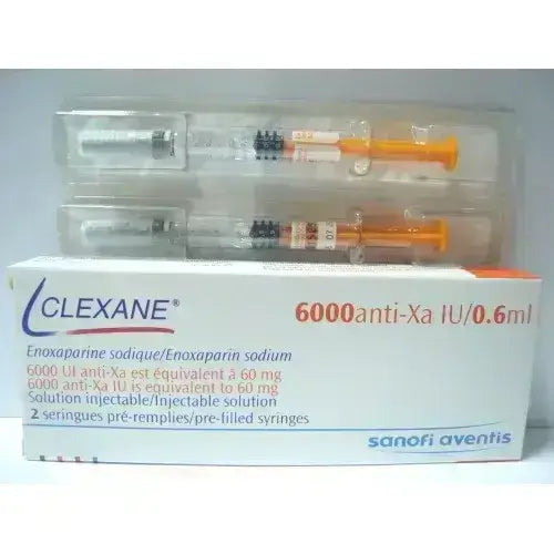 Clexane 6000 I.U. Injection 2'S Antithrombosis – Alsultan Pharmacy