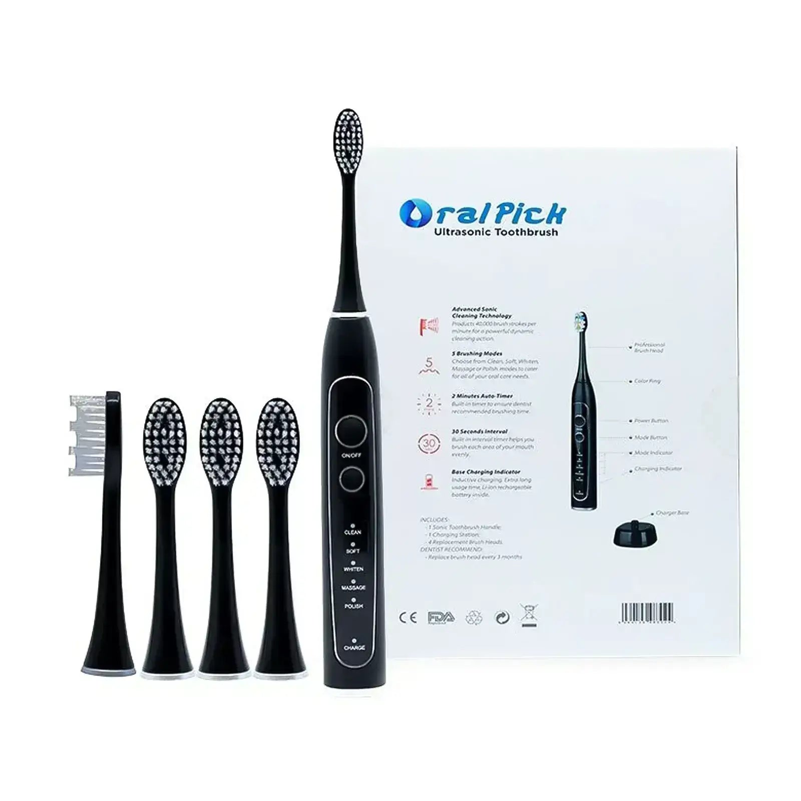 Oral Pick Ultra Sonic Toothbrush 5 Modes 232 for healthy mouth ...