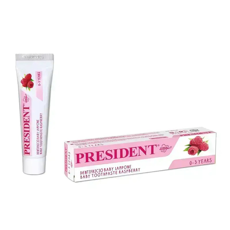 President Baby 0-3 Years Toothpaste Raspberry 30 ml – Alsultan Pharmacy