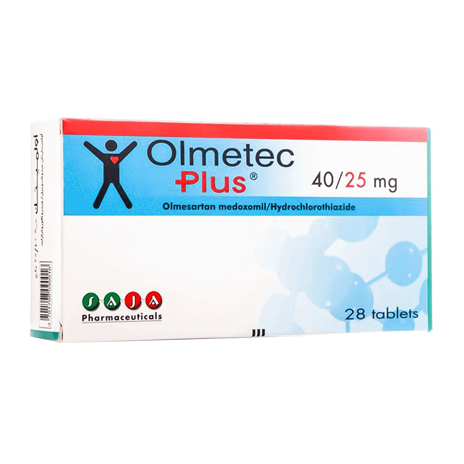 Olmetec Plus 40/25 mg Tabs 28' S for hypertension – Alsultan Pharmacy