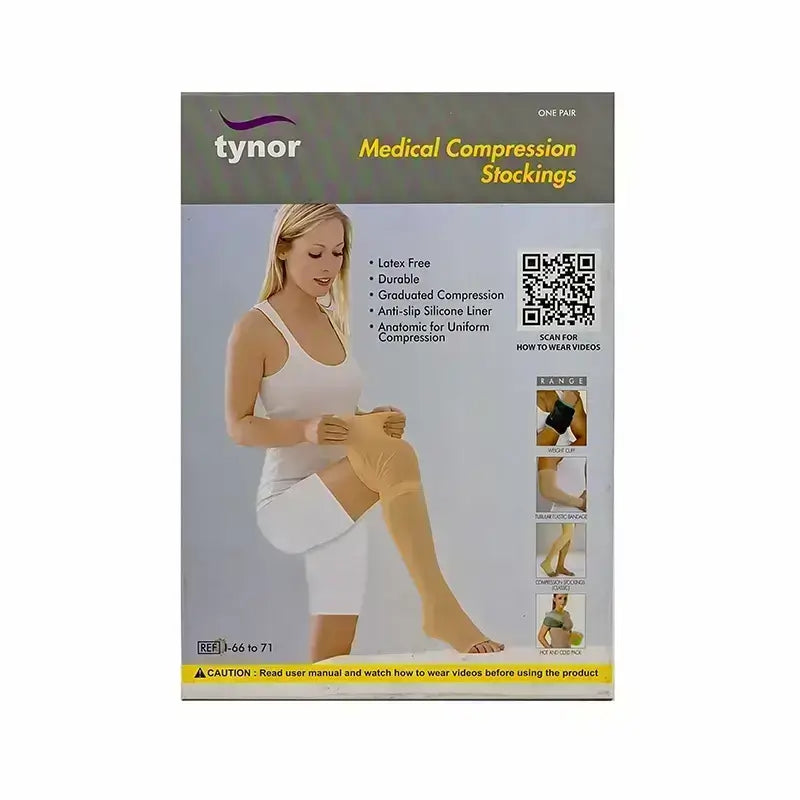 Tynor Medical Compression Stocking Knee High C2 L 1 Pair I67 – Alsultan ...