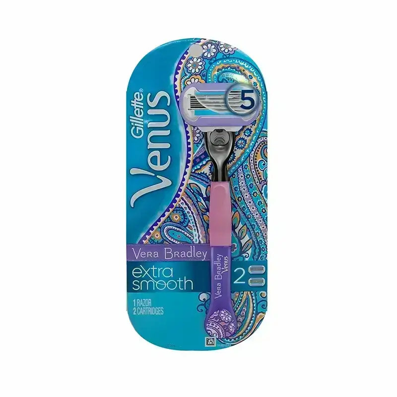 Gillette Venus Vera Bradley Extra Smooth 1 Razor + 2 Cartridges ...
