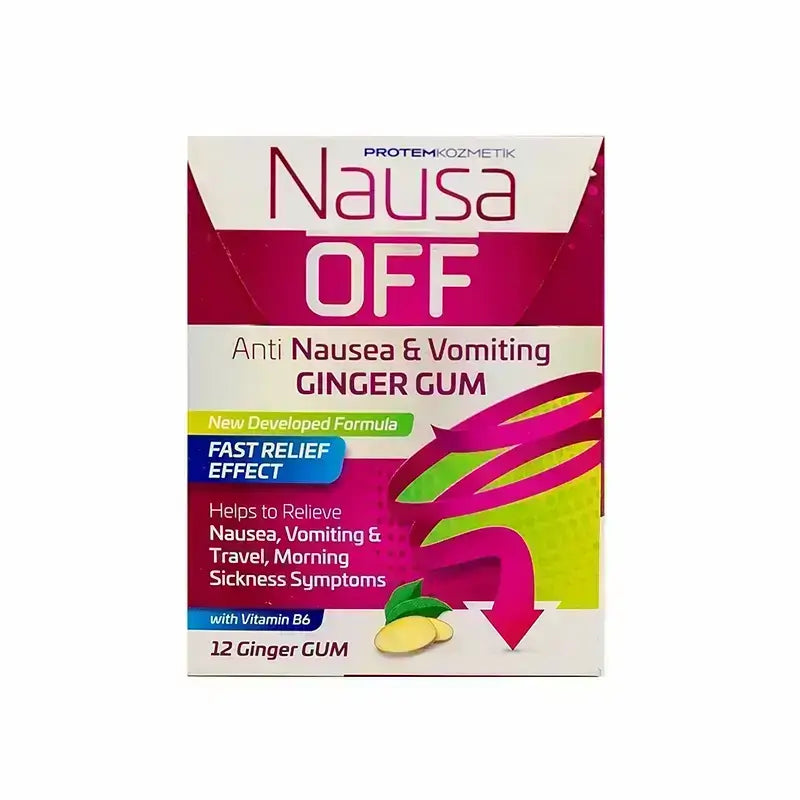 Nausa Off Ginger Gum 12 Pcs – Alsultan Pharmacy