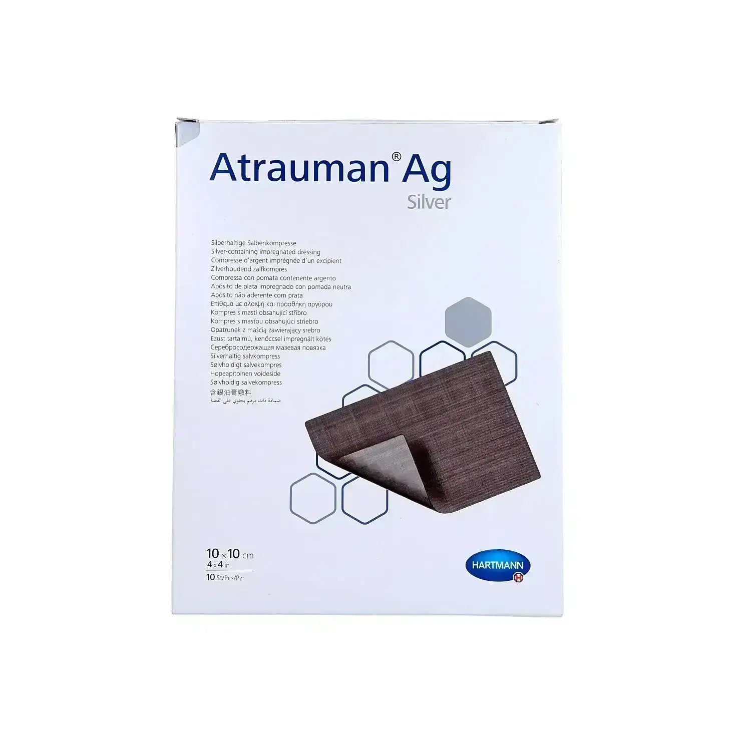 Hartmann Atrauman Ag Drerssing 10x10 cm 1 Pc – Alsultan Pharmacy