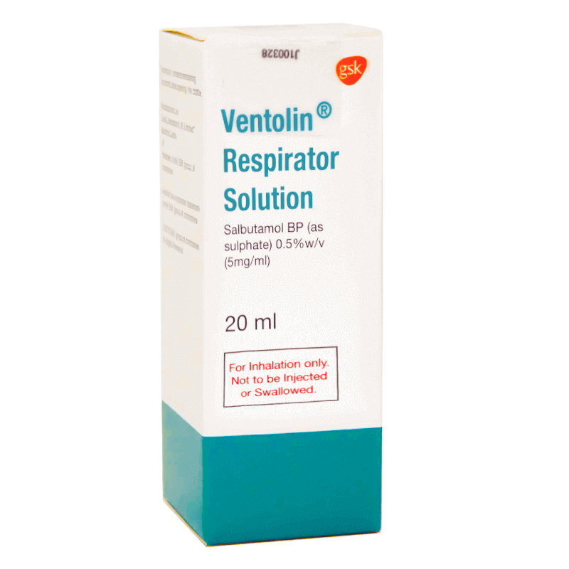 Ventolin Respiratory Solution 20 ml As Bronchodilator – Alsultan Pharmacy