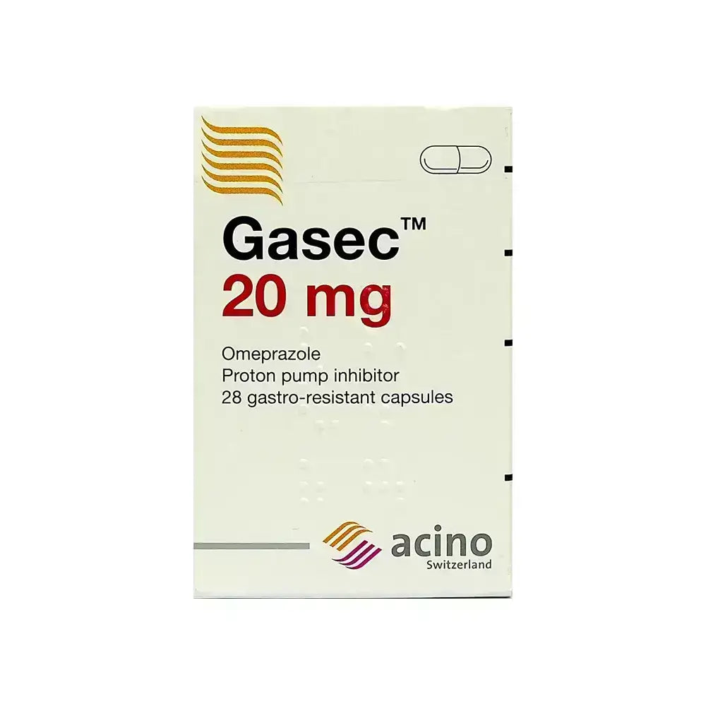 Gasec 20 mg 28 Caps – Alsultan Pharmacy