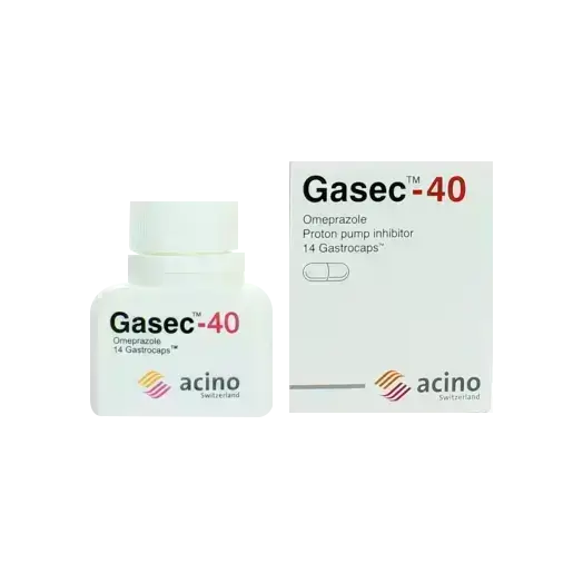 Gasec 40 mg 14 Caps For Stomach Ulcers and Acidity – Alsultan Pharmacy