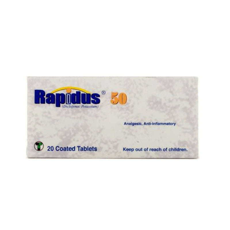 Rapidus 50Mg 20 Tablets as analgesic – Alsultan Pharmacy