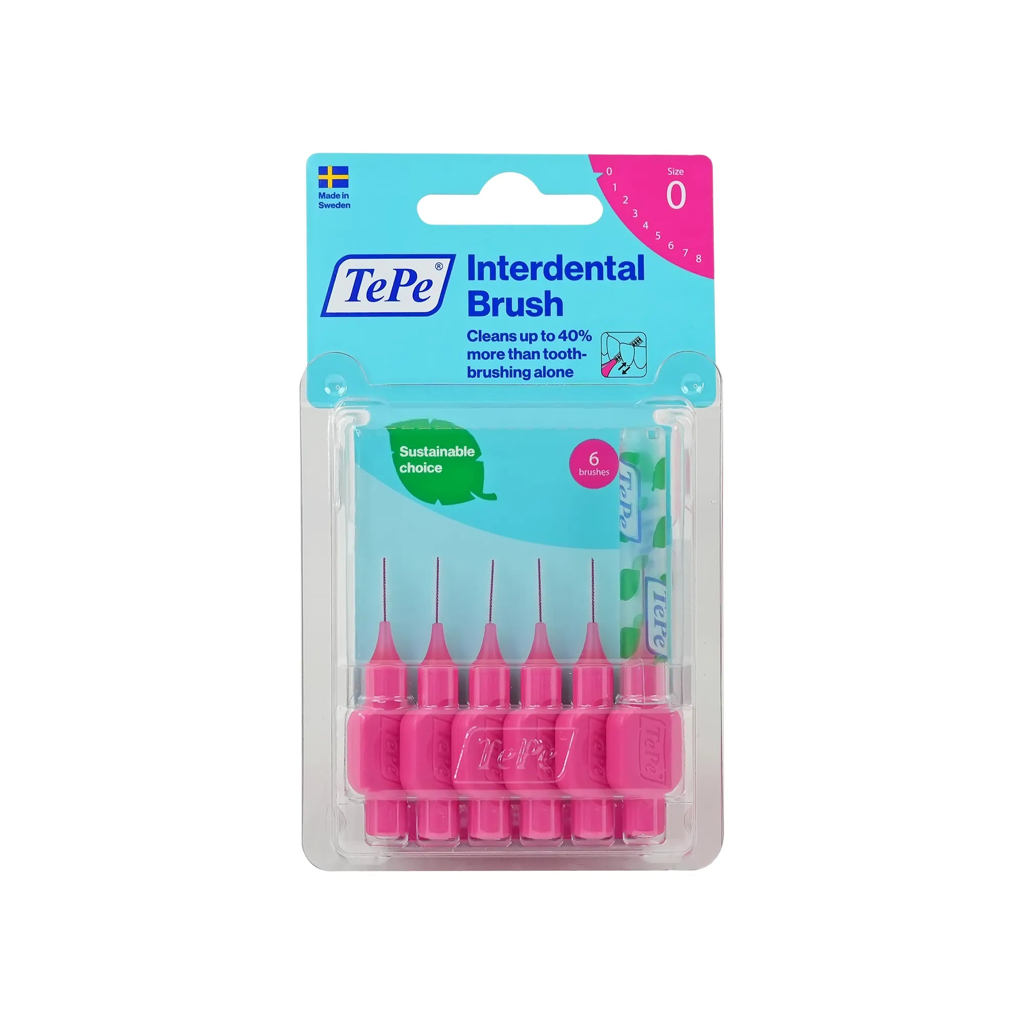 Tepe Pink Interdental Brush 0.4 mm 6 Pcs 18156/2 – Alsultan Pharmacy