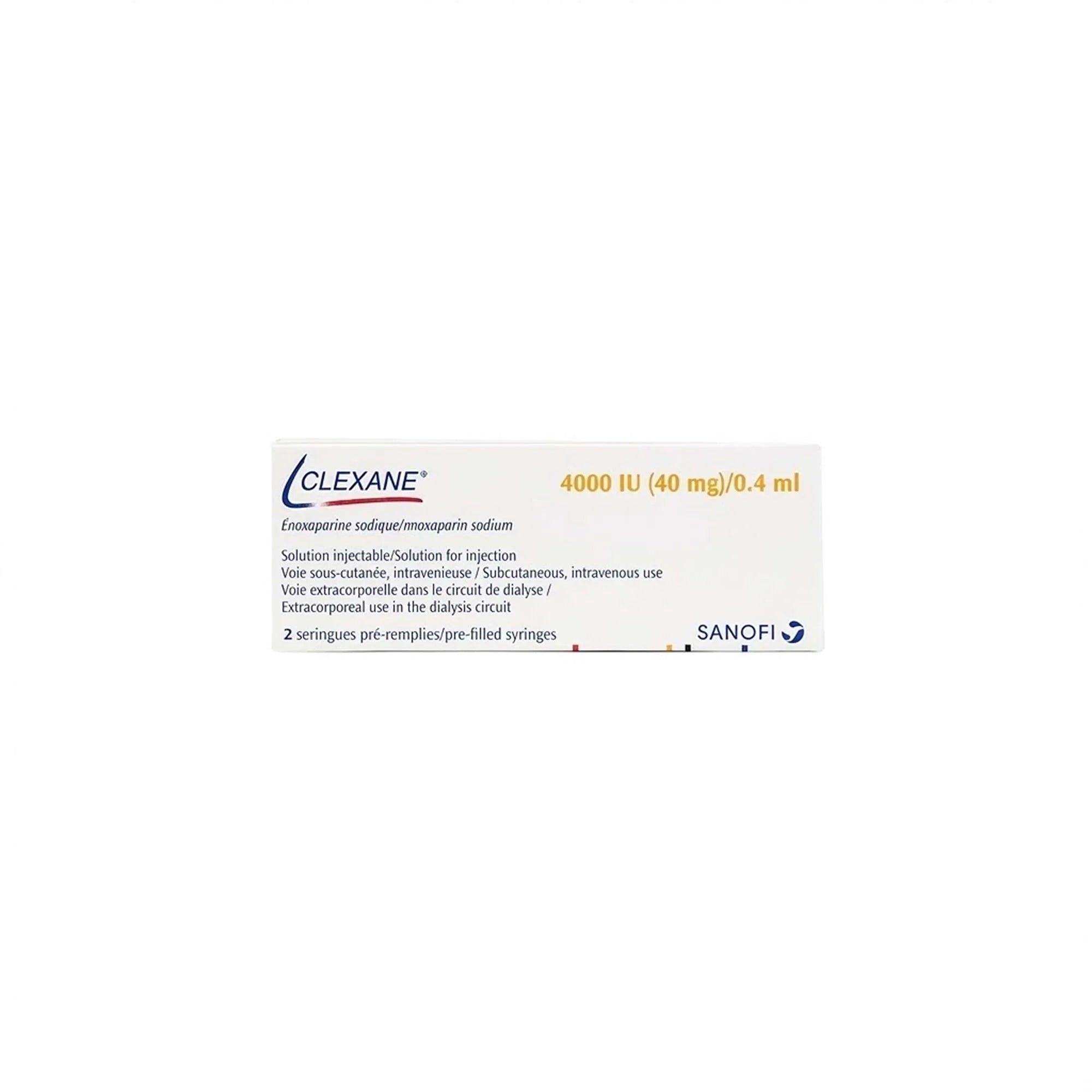Clexane 4000 I.U. Injection 2's – Alsultan Pharmacy